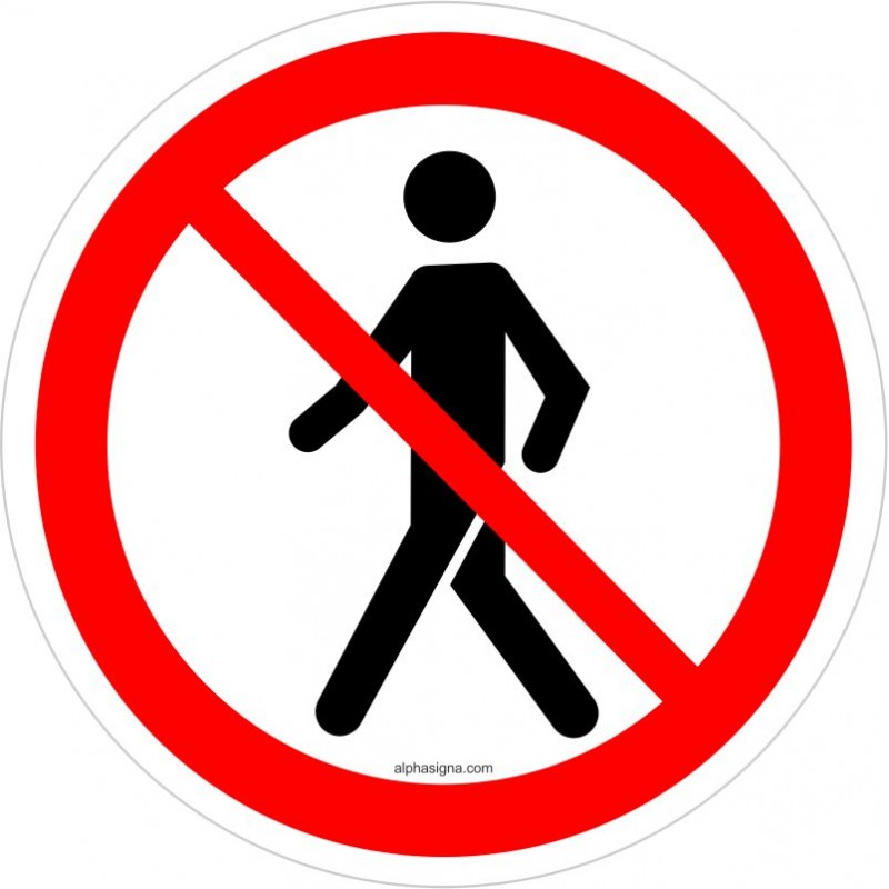 Autocollant de sécurité pour plancher commercial et industriel - accès ...