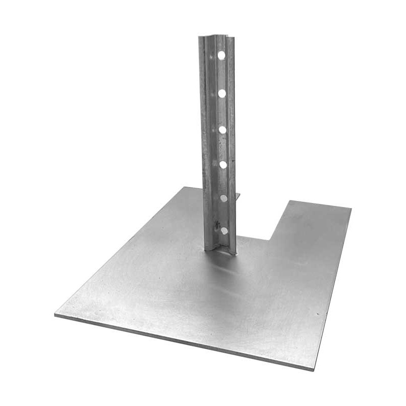 Ensemble de poteau et de base en métal pour affiche Alpha Signa