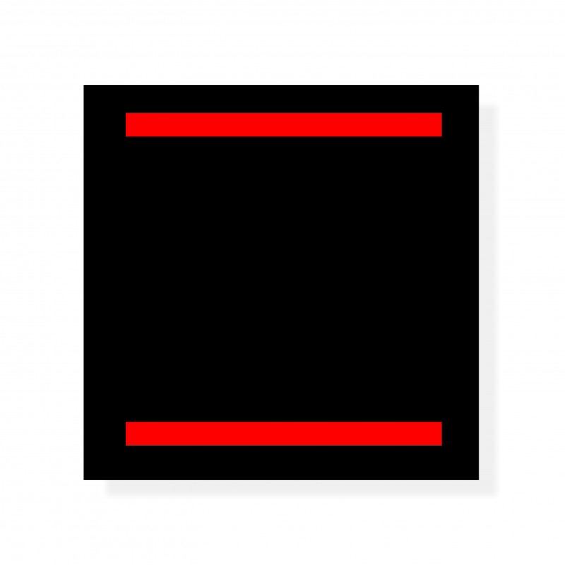 Matte black acrylic wall plaque with 3D relief pictogram: Customizable ...