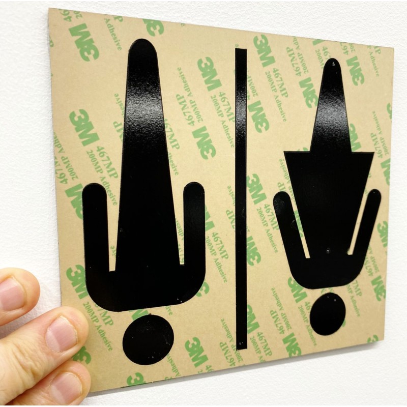 Pictogrammes découpés en relief autocollants personnalisables pour ...