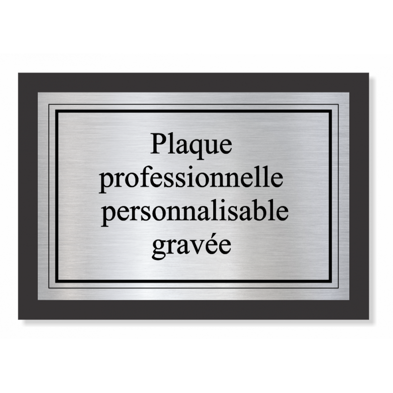 Personalized professional plaque engraved with framing
