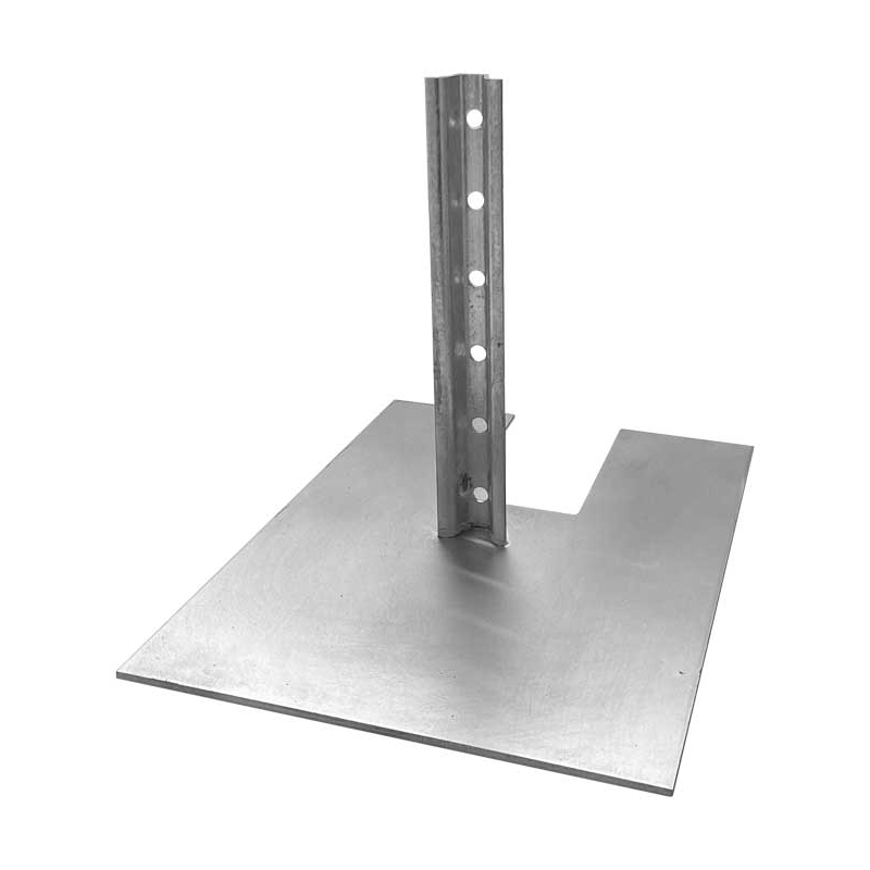 Ensemble de poteau et affiche Arrêt-Stop