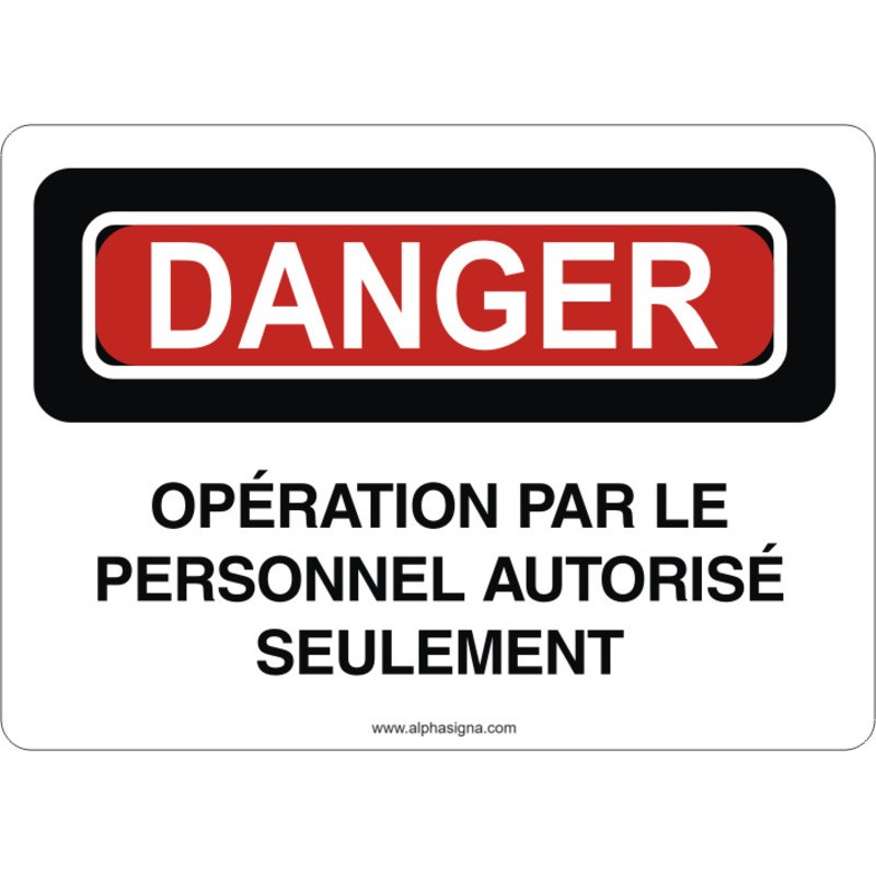 Safety sign: DANGER Pressure relief valve