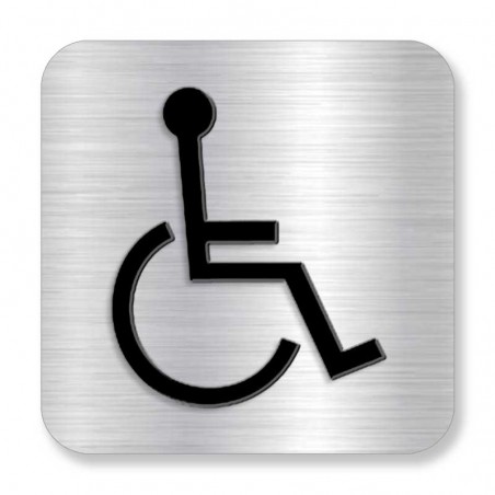 Door or wall plaque with 3D relief pictogram: Disabled