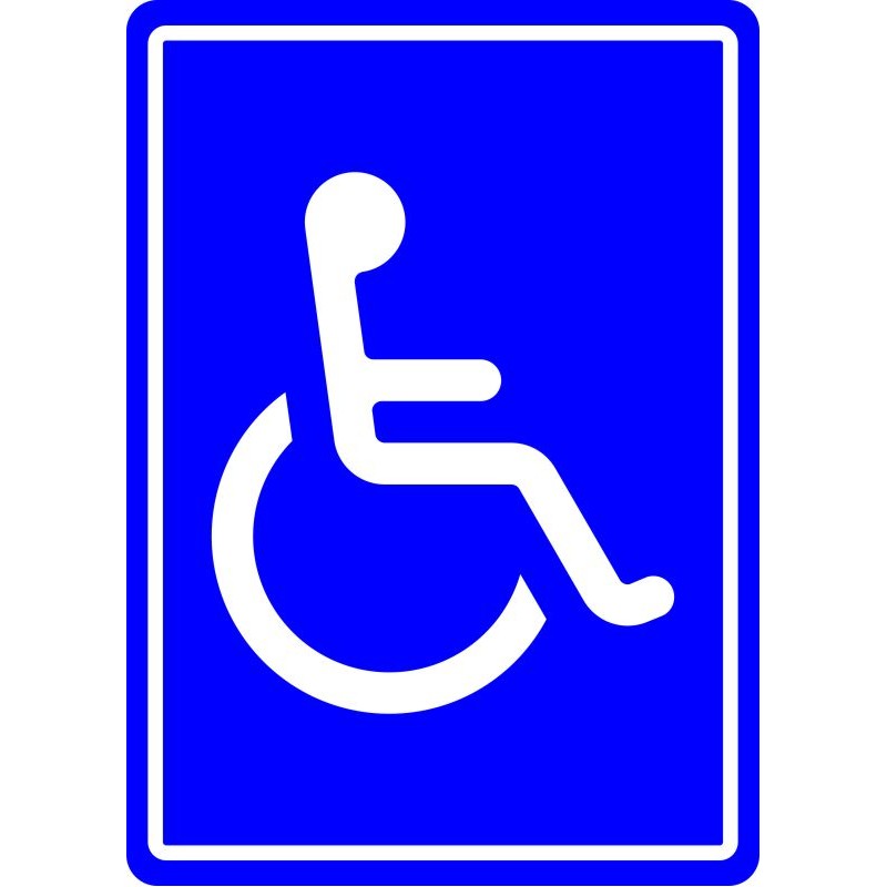 Disabled parking sign only