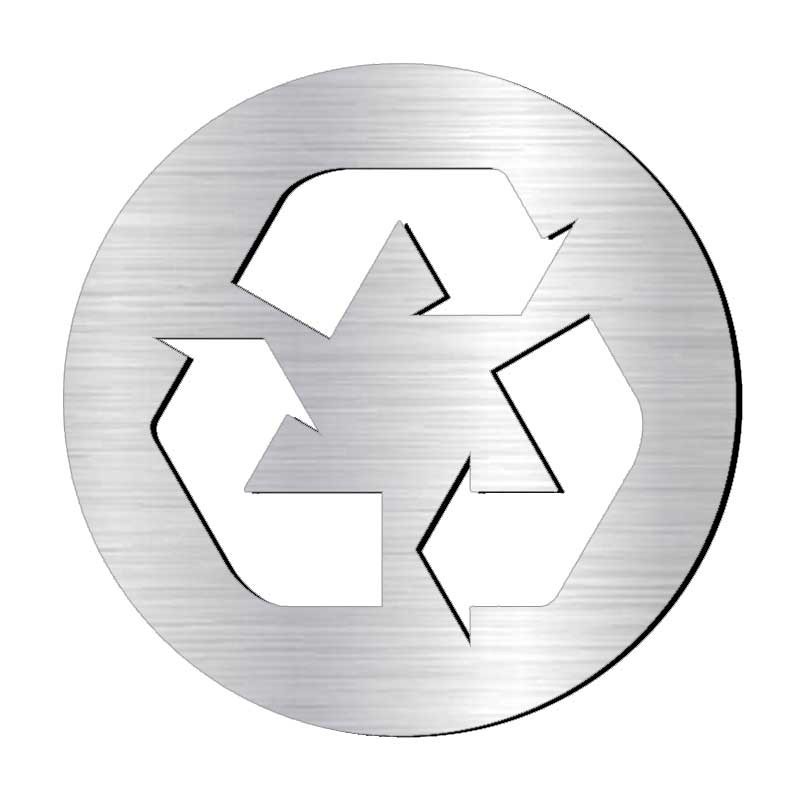 Recycling cut-out pictogram