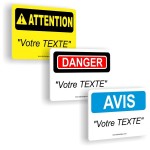 Safety signs - Customizable